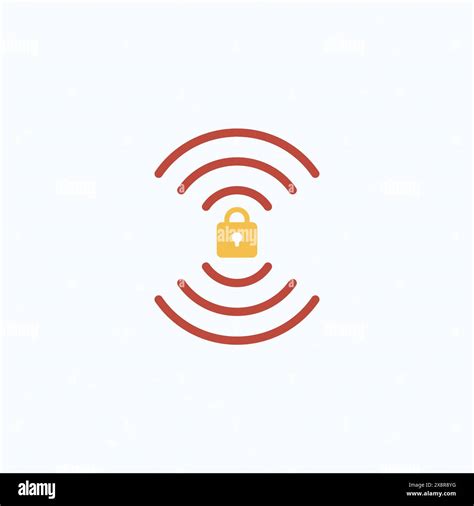 Wifi Symbol And Lock Icon Blocked Wireless Internet Signal Wi Fi