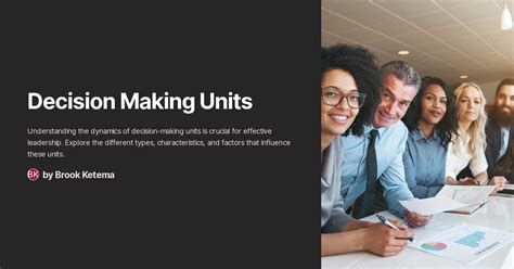 Decision Making Units