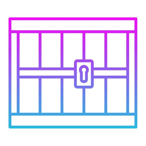 감옥 아이콘 프리미엄 벡터