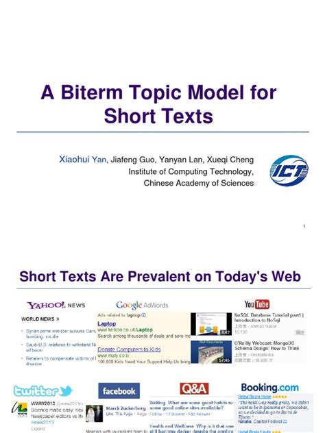 A Biterm Topic Model For Short Texts Slide Pdf Scientific Modeling