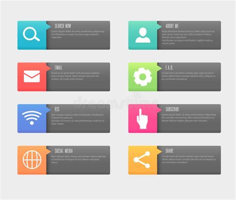 Web Buttons Stock Vector Illustration Of Vector Buttons 51874173