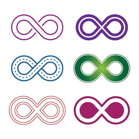 Premium Vector Vector Set Of Infinity Logo Design Template Colorful Abstract Infinity Sign Symbol