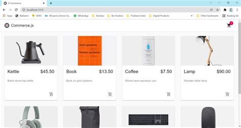 E Commerce Website Using React Devpost