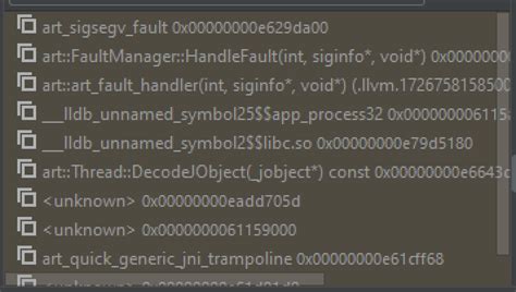 C Artsigsegvfault Crash In Android Studio While Debugging Native