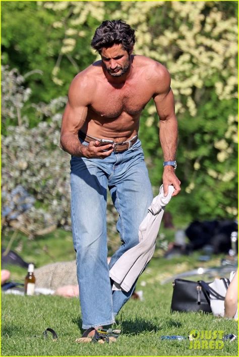 Eiza Gonzalezs Ex Guy Binns Goes Shirtless And Bares Ripped Body After