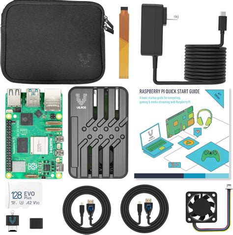 Canakit Raspberry Pi 5 Starter Kit Max Turbine White 256 Gb Edition 16gb Ram