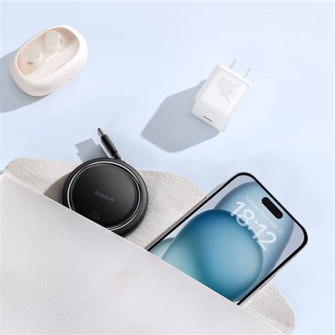 Baseus Free2Draw Mini Kabel z regulacją długości USB C Type C Power Delivery 100W 1m Kable