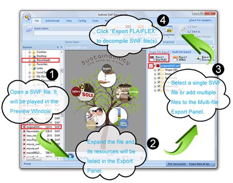 Sothink Swf Decompiler Convert Swf To Flaflex Swf To Html5