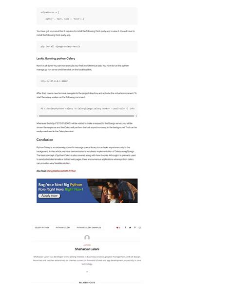 Introduction To Celery Python Basics Examples And Useful Tips Pdf