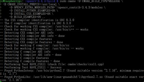 树莓派 B B 和 B安装OpenCV教程 详细教程 Mister HY 博客园