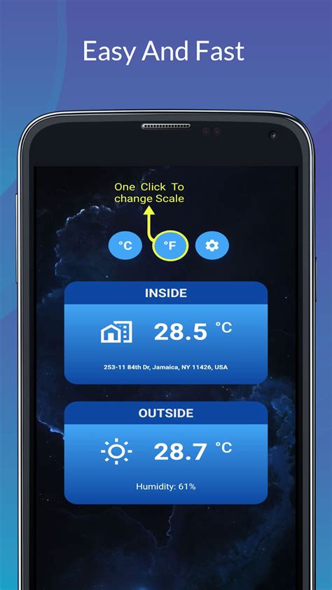 Indoor Outdoor Room Temperature Thermometer App For Android Download