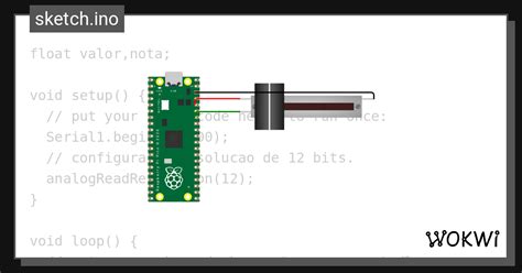Potenciometro Com Nota Wokwi Esp32 Stm32 Arduino Simulator