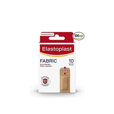 Elastoplast Extra Flexible Fabric Plaster Strips 10 X 10 Pieces