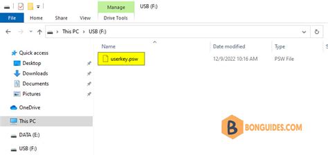 how to create an usb reset disk in windows 10