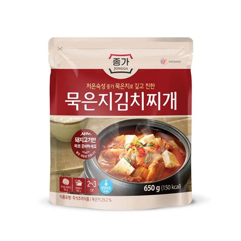 대상 종가집 묵은지 김치찌개 650g 배민 장보기∙쇼핑