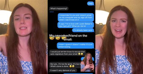 Woman Learns All Her Emails Says She Loves Justin Biebers Haircut