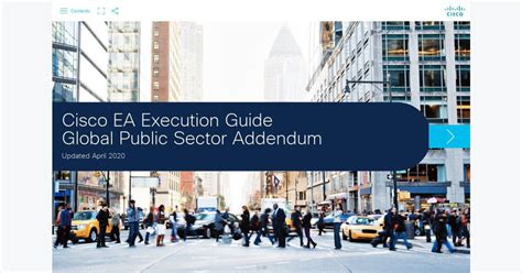 Cisco Ea Execution Guide Global Public Sector Addendum Gps Ea