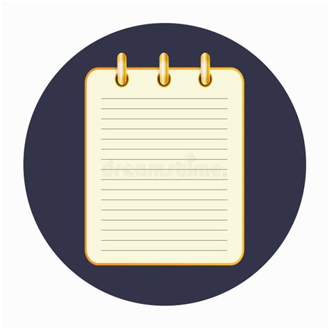 Yellow Notepad Note Paper Stock Vector Illustration Of Blue 3049810