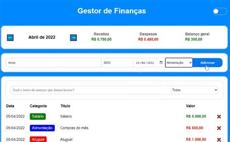 finance react js examples
