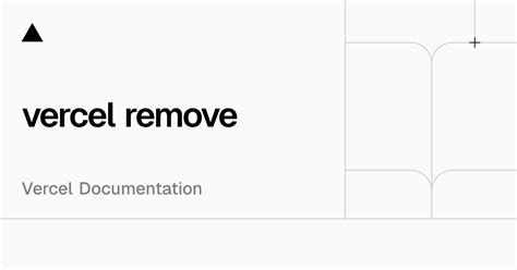 Vercel Remove