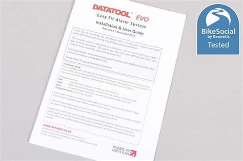 Datatool Evo Alarm Review Honest Motorcycle Security Test