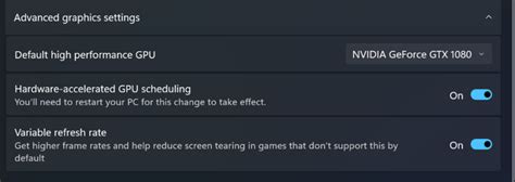 Navigating The Redesigned Graphics Settings Page DirectX Developer Blog