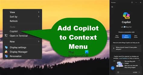 Add Copilot To Context Menu On Windows The Windows Club