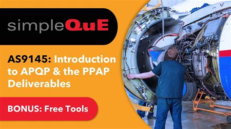 As9145 Introduction To Apqp And The Ppap Deliverables Youtube