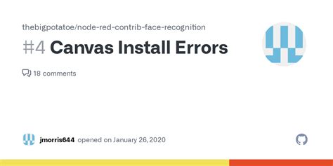 Canvas Install Errors Issue Thebigpotatoe Node Red Contrib Face Recognition GitHub