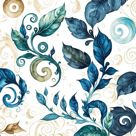 Premium Photo Floral Pattern Background Watercolor