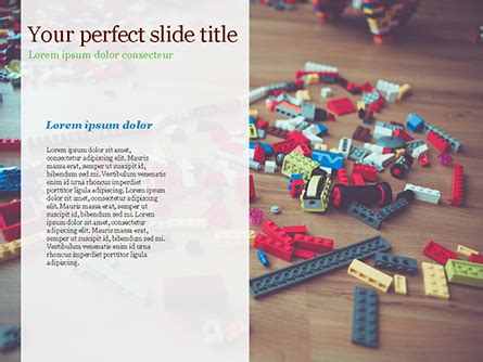 Lego Background Presentation Template For PowerPoint And Keynote PPT Star