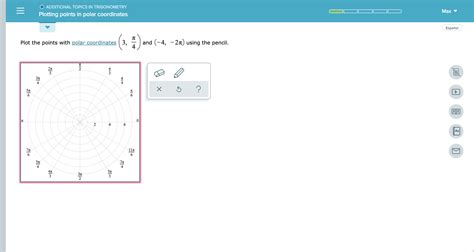 answered oadditional topics in trigonometry max plotting points in polar coordinates español