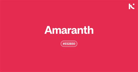 Amaranth Color Meaning Hex Code Palettes Images