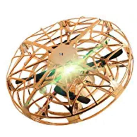 Mini Flying Toy Quadcopter Drone Ufo Saucer Interactive Aircraft Led Lights Induction 360 Degree