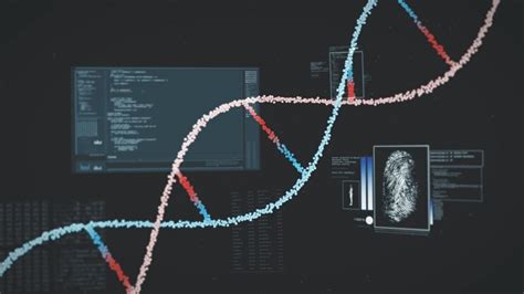 Premium Photo A Crime Scene Dna Analysis Screen With A Fingerprint