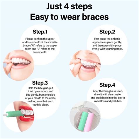 Orthodontic Aligner Chewies With Handle Removal Tool Set 8 Pcs