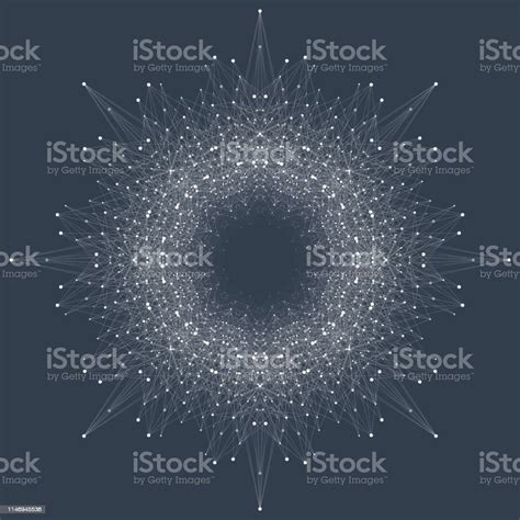 양자 컴퓨터 기술 개념입니다 구 폭발 배경입니다 딥 러닝 인공 지능 빅 데이터 알고리즘 시각화 파도 흐름 양자 폭발 벡터 일러스트 레이 션 모션블러에 대한 스톡 벡터 아트