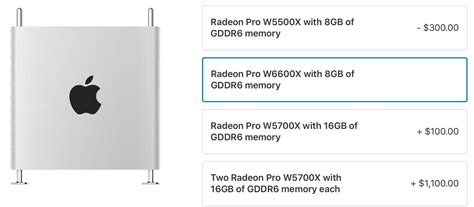 Mac Pro Gains New Amd Radeon Pro W6600x Gpu Upgrade Option Macrumors