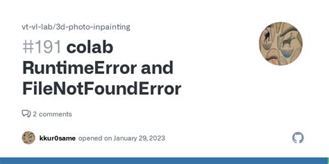 Colab Runtimeerror And Filenotfounderror Issue Vt Vl Lab D