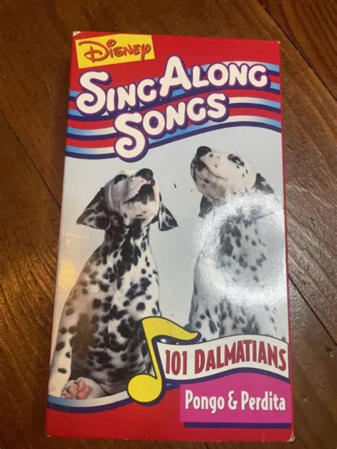 Disneys Sing Along Songs Vhs Dalmatians Pongo And Perdita