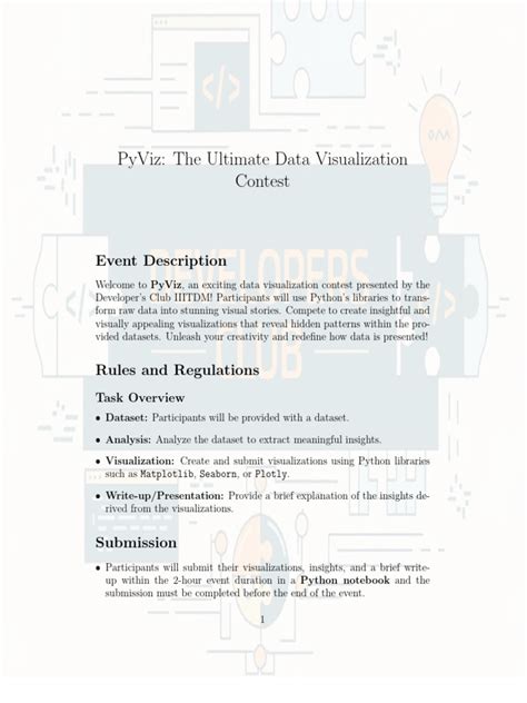 Pyviz Rulebook Pdf Data Information Technology