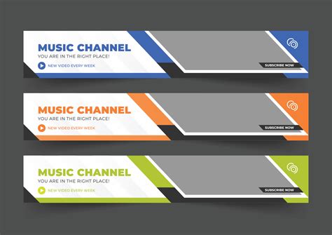 The Header For Music Channel Header Channel Header Template Social Media Template Channel