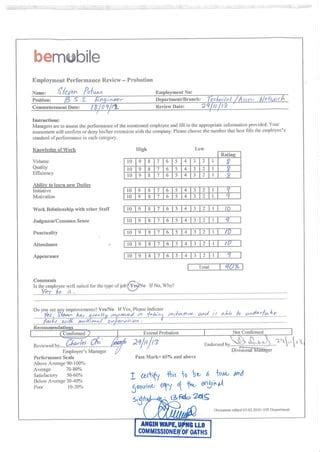 Performance Report PDF