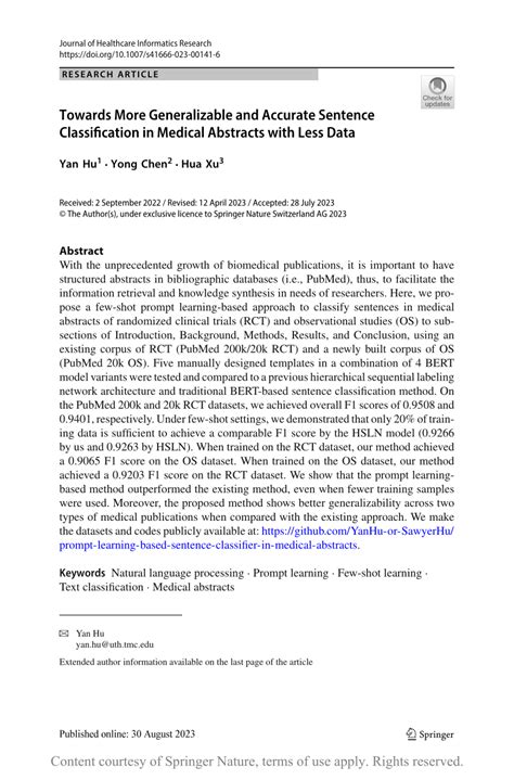 Towards More Generalizable And Accurate Sentence Classification In