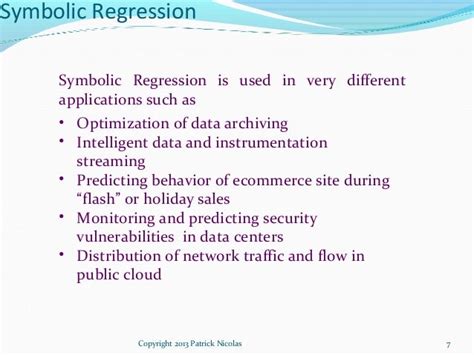 Data Modeling Using Symbolic Regression