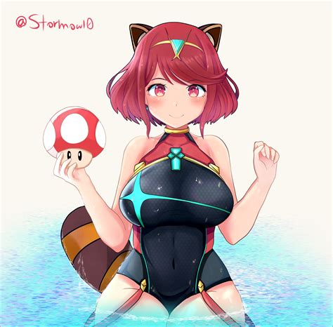 Pyra And Pyra Mario And More Drawn By Stormowl Danbooru