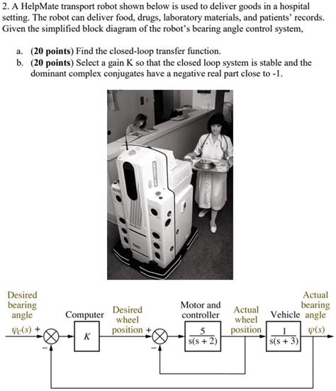 A HelpMate Transport Robot Shown Below Is Used To Deliver Goods In A Hospital Setting The