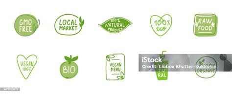 비 Gmo 라벨 Gmo 무료 아이콘 에코 비건 바이오 손으로 그린 태그 유기농 화장품 건강 한 음식 개념입니다 미용 제품 패키지 지속 가능한 삶 벡터 그림 유전자 변형에