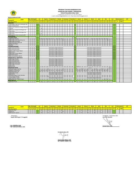 Program Tahunan Bk Smk 20212022 Pdf