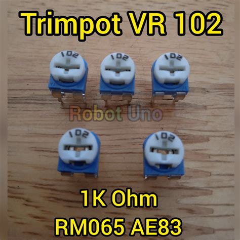 Jual Trimpot Variabel Resistor 102 Vr 1k Ohm Rm065 Shopee Indonesia